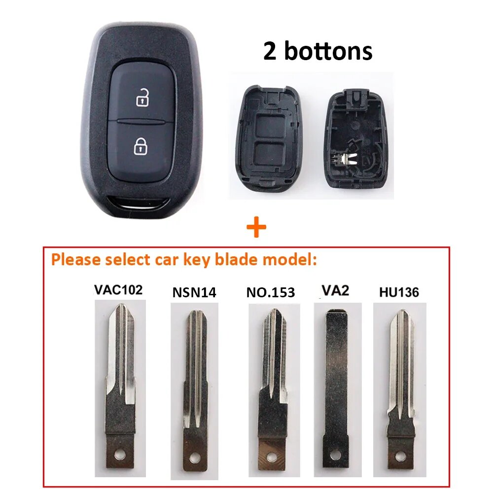 Автомобильный брелок 2 кнопки, VAC102 Blade