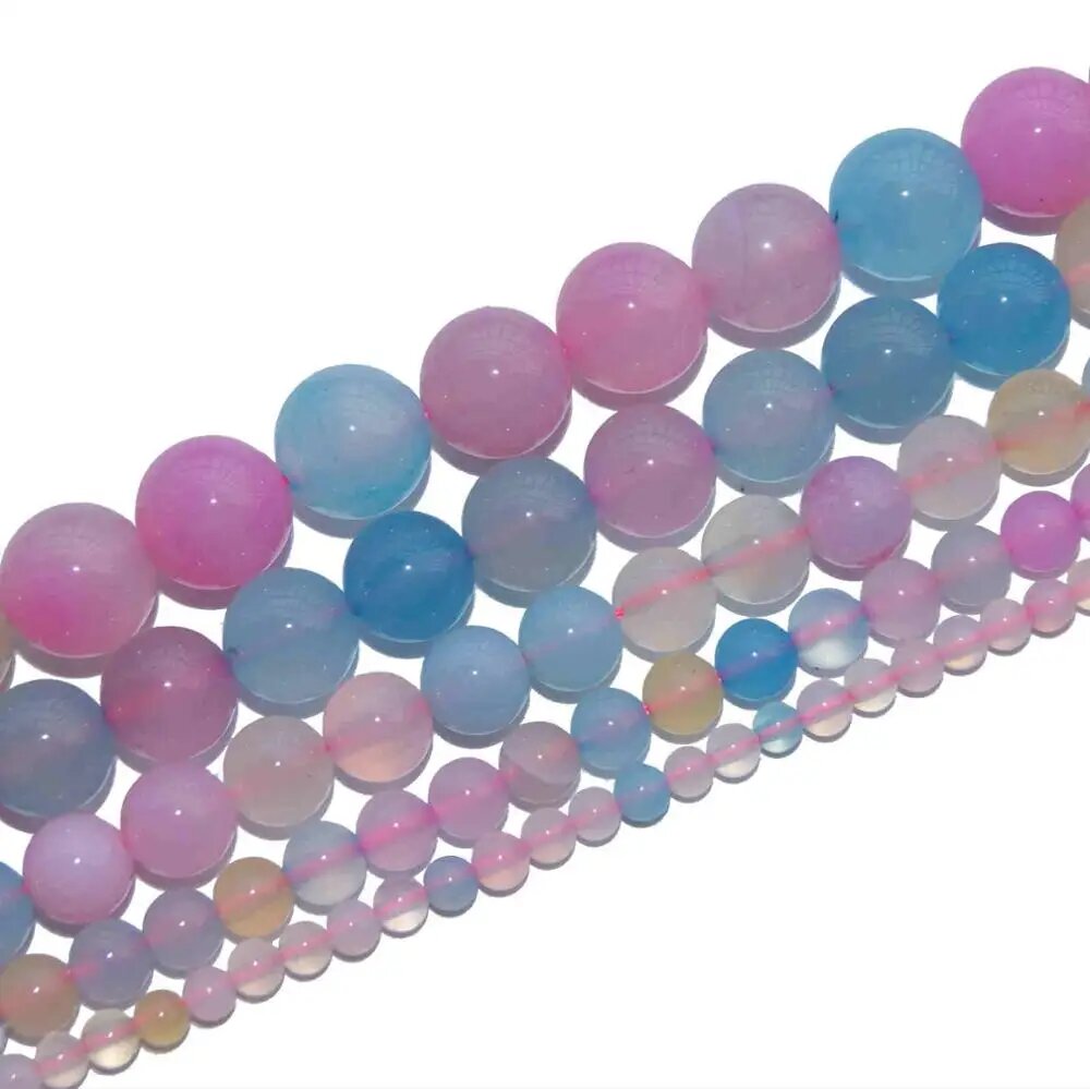 Круглые бусины агата, бирюзы и амазонита SYSRXLR 4/6/8/10/12 мм 8mm 45pcs beads, Morgan agate