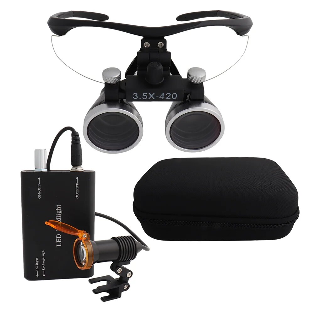 Медицинские лупы BODE 2.5/3.5x420, 5 Вт 3.5 BK 5W II Light