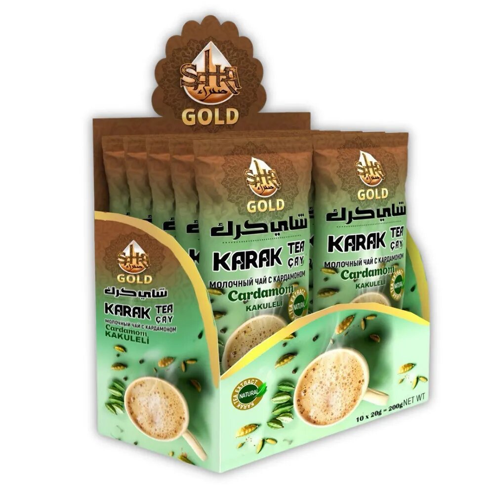 Карак чай молочный с кардамоном – согревающий напиток в удобных пакетиках