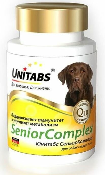 UNITABS Экопром SeniorComplex Витамины для собак старше 7 лет, 100 таб.