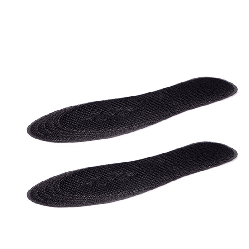 ELEFT Activated Carbon Bamboo Charcoal Insole for Men and Women Sports Shoes Leather Shoes Breathable Sweat-absorbing Comfortable Running Shock Absorption Female Black Can Be Cut