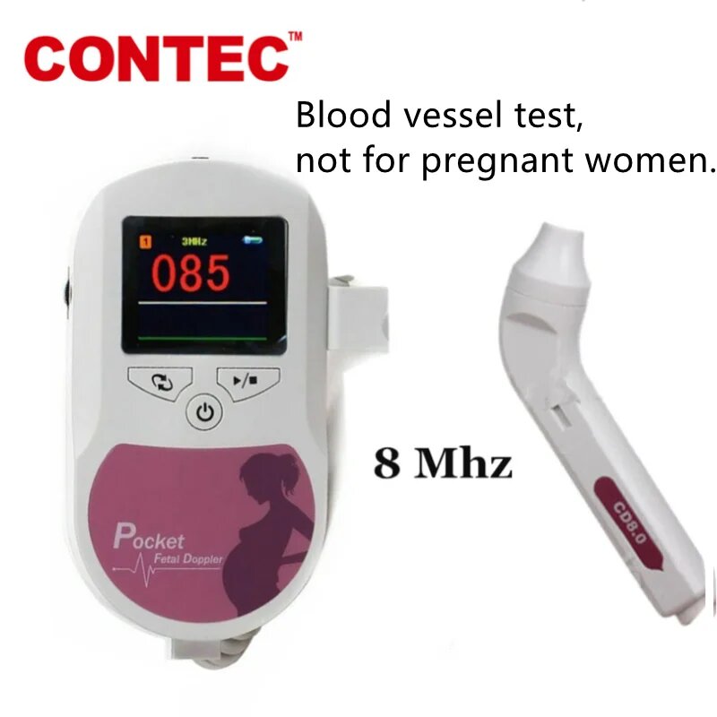 CONTEC Baby Sound C1 Фетальный допплер 2/3/8 МГц soundC1 pink 8M