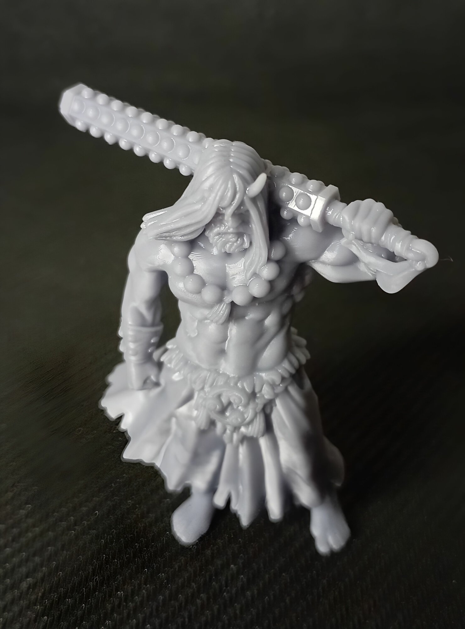 Миниатюра для настольных игр Варвар ДнД / Dungeons & Dragons, нри.