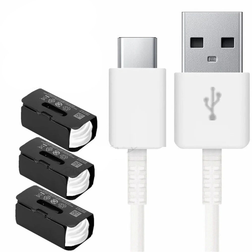 10 шт. быстрая быстрая зарядка 1 м кабель USB-C Type C для синхронизации данных зарядные кабели для Samsung S10 S9 S8 plus Note 10 note 9 S20 S21