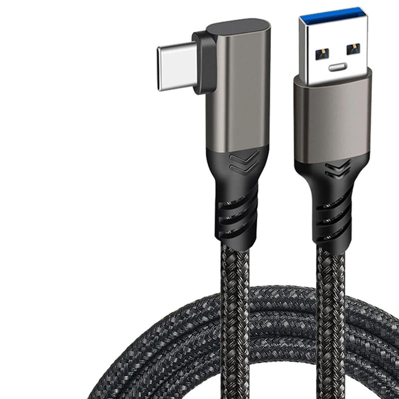 Кабель USB A - USB C 10 Гбит/с 3A USB3.2 Gen1 быстрая зарядка для гарнитуры Oculus Quest Link VR передача данных USB-A VR аксессуары