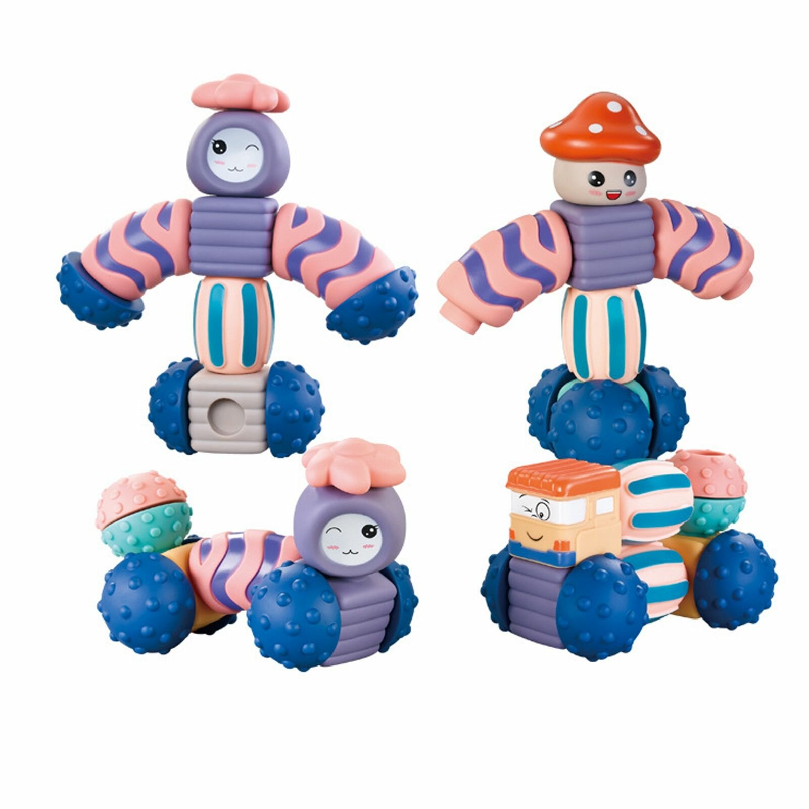 Мягкий силиконовый конструктор для малышей