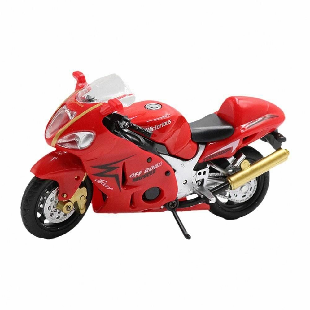 Модель мотоцикла коллекционная с подножкой 1:18/ игрушка для мальчиков, игрушечный транспорт, мото