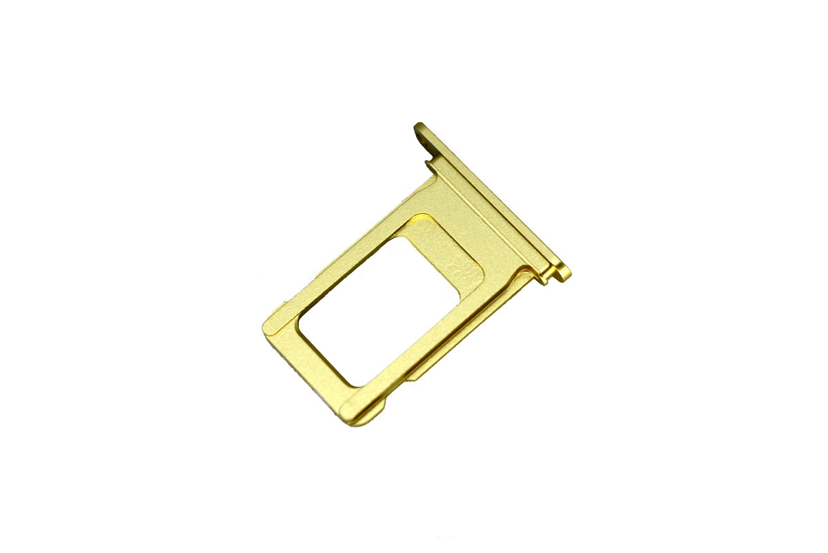 SIM лоток (Держатель сим карты) для iPhone XR 1 Sim gold