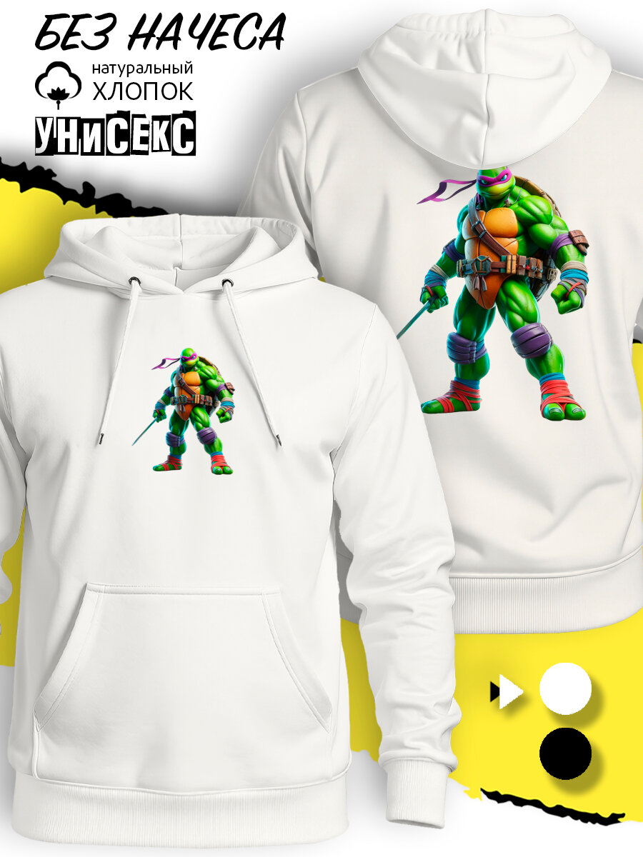 Худи Толстовка свитшот Донателло Черепашки ниндзя Teenage Mutant