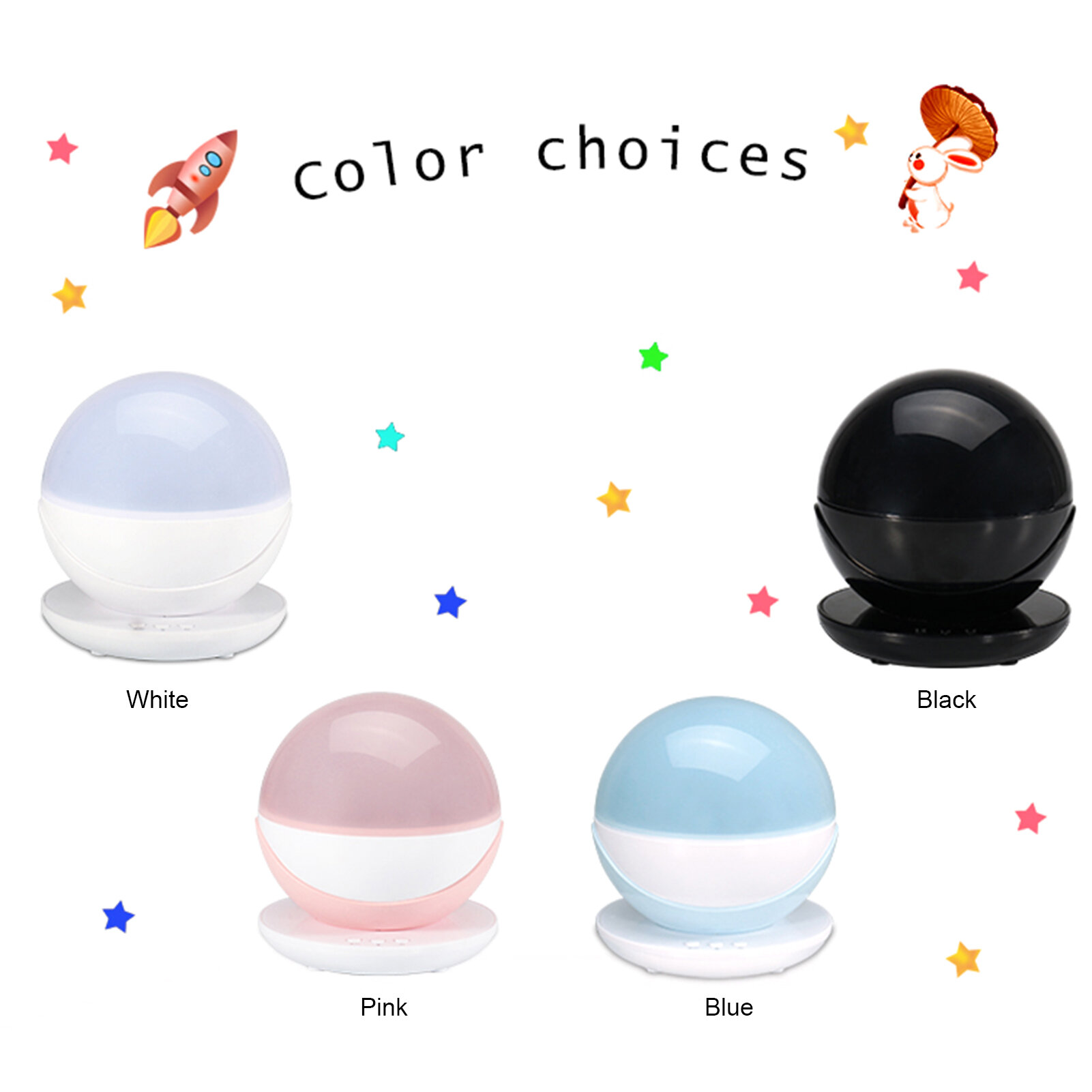 Красочные светодиоды Magics Ball Projector Light вращающийся ночник с животными/звездными узорами крышка питание от USB/4 * AAA батарейки сценический эффект свет для дискотеки KTV бар дома вечеринка фестиваль праздничный подарок
