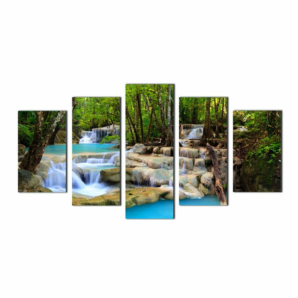 Алмазные мозаики, Мозаичное бриллиантовое вышивание 5D, 110*54 см, ручей, номер J588, 1 комплект