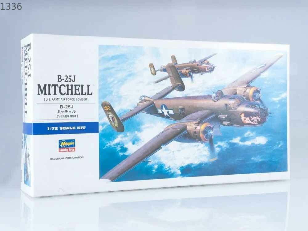 Сборная модель самолета Самолет B-25J MITCHELL E16, масштаб 1/72, 1182-.