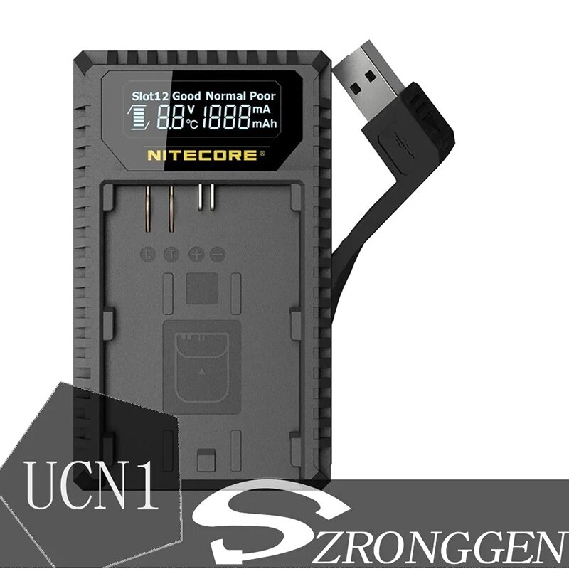 Nitecore USN1 Цифровая двухслотовая дорожная камера Зарядное устройство для Sony NP-FW50 Аккумулятор a5000 a5100 a6000 a6300 a6500 a7 a7r a7s II a7R2