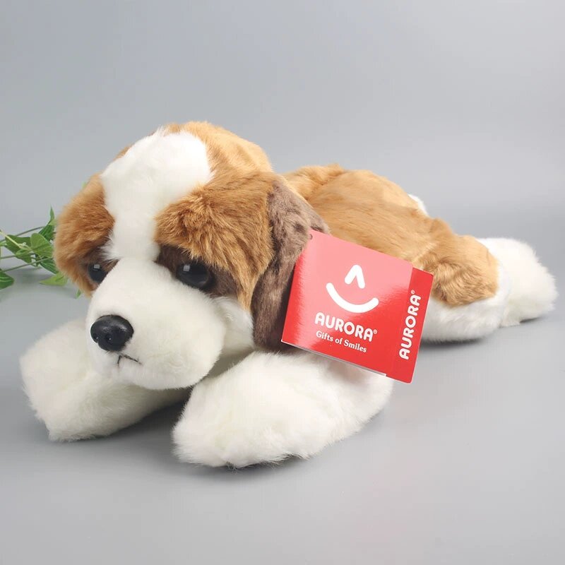 Мягкая игрушка-подушка AURORA: реалистичный плюшевый пес (хаски, голден ретривер) для детей Сент-Бернар -