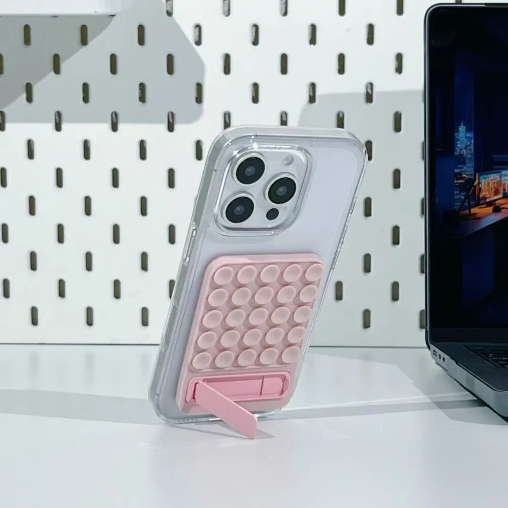 Силиконовое крепление для телефона на присоске, прочная клейкая универсальная подставка для телефона, складной держатель для телефона, аксессуар для смартфонов