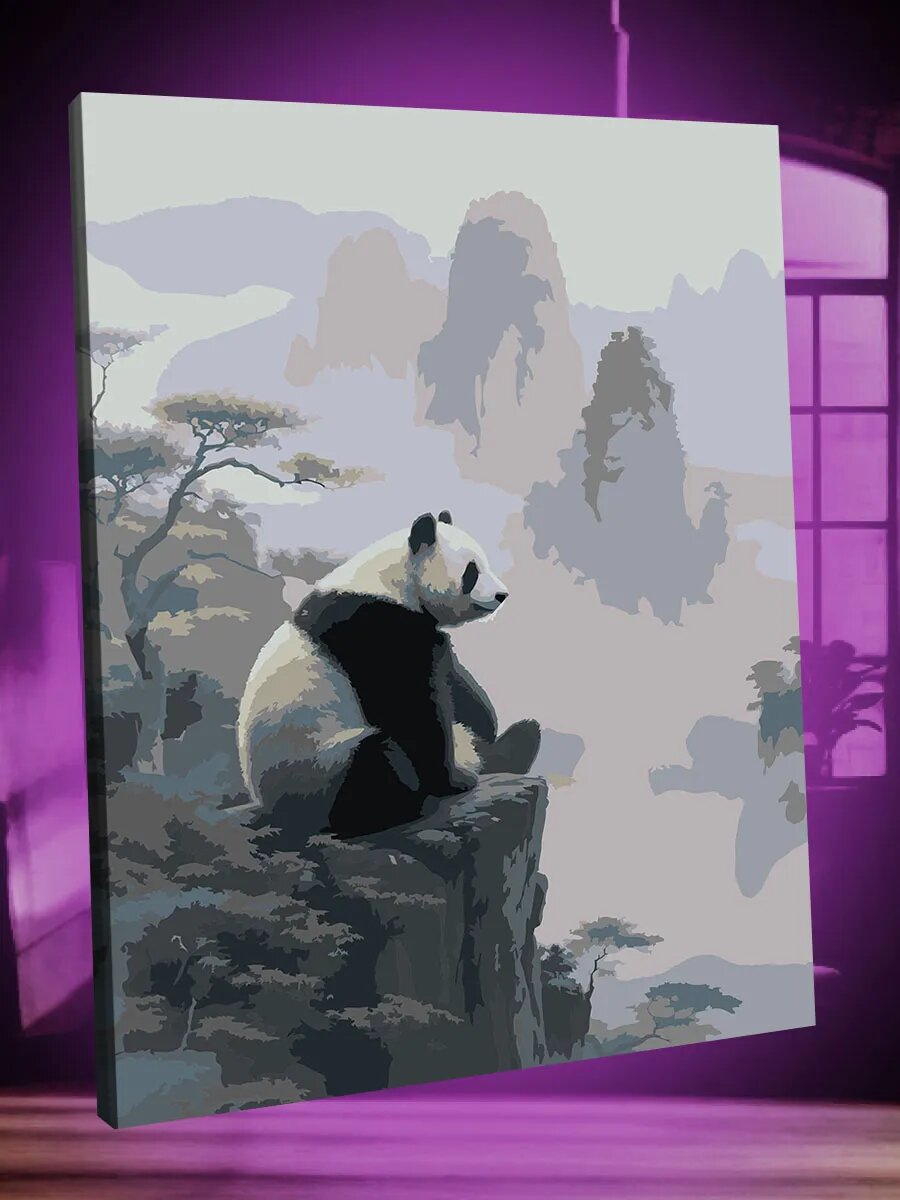 Картина по номерам Панда
