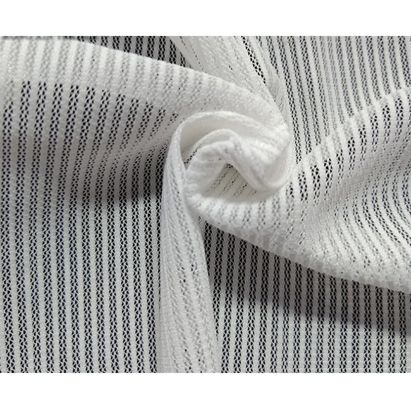 Jaggo сетчатая ткань из спандекса/полиэстера черного цвета 1yx150cm, белый