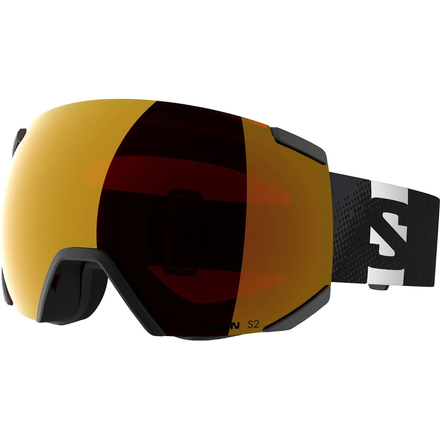 Горнолыжные очки Salomon Radium Black Cat. 2 25/26 Черный, для мужчин , Черный