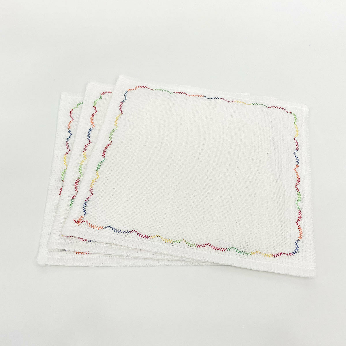 Радуга без масла тряпка кухня чистая хлопчатобумажная пряжа толстая тряпка Двенадцать слоев 25*25cm_Нет упаковки