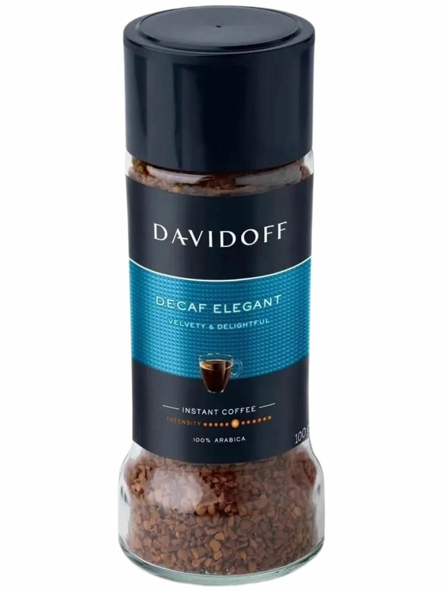 Кофе растворимый Davidoff Decaf Elegant, 100 г.