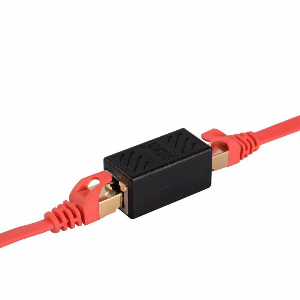 Адаптер RJ45-RJ45 проходной, Cat5e для соединения 2 обжатых кабелей витая пара (ORIENT C86)