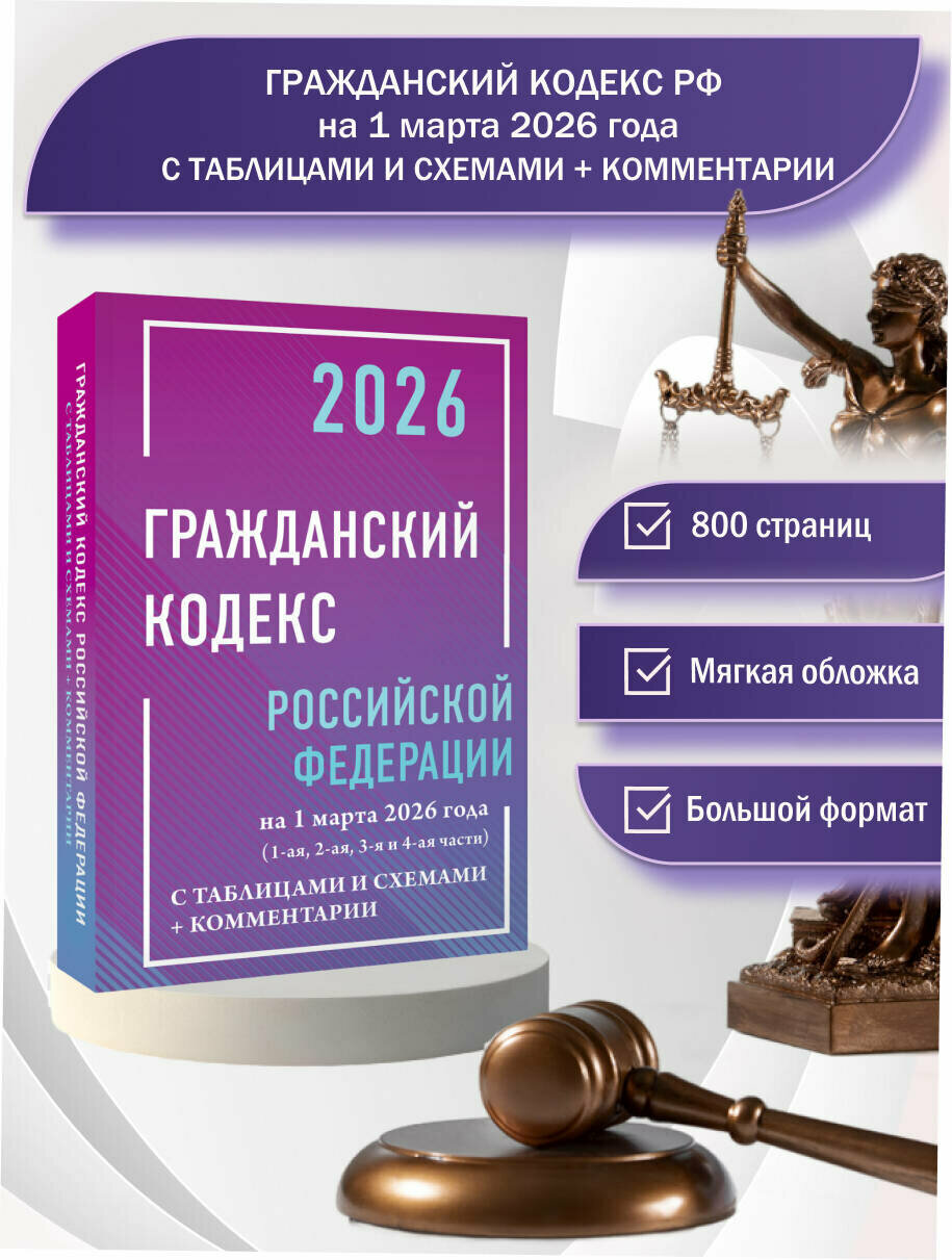 Гражданский кодекс Российской Федерации на 1 марта 2026 года