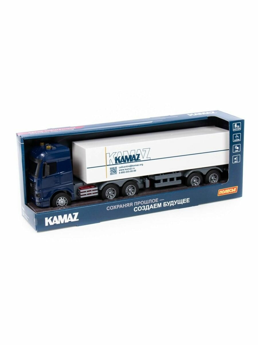 Машина Камаз Тягач с полуприцепом инерция