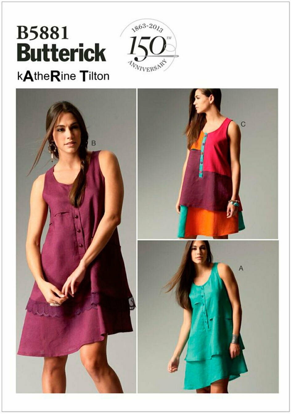 Выкройка Butterick №5881 Платье