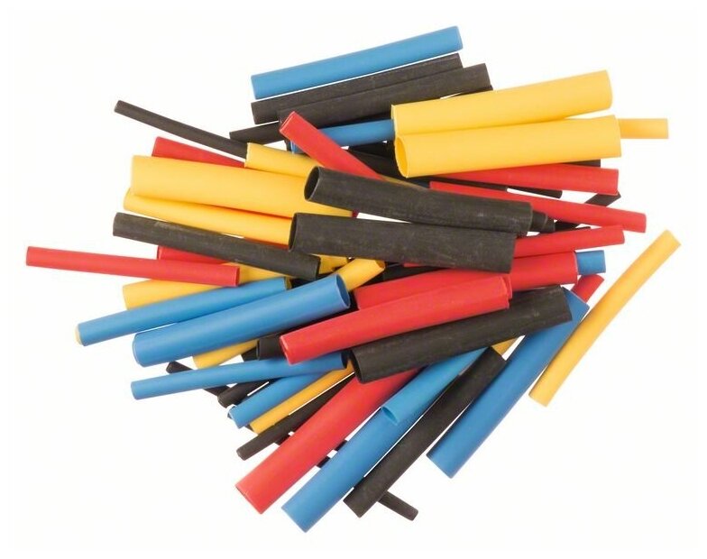 Термоусадочные трубки Bosch 1609201812, диаметр 1.6-4.8 мм, 30 штук