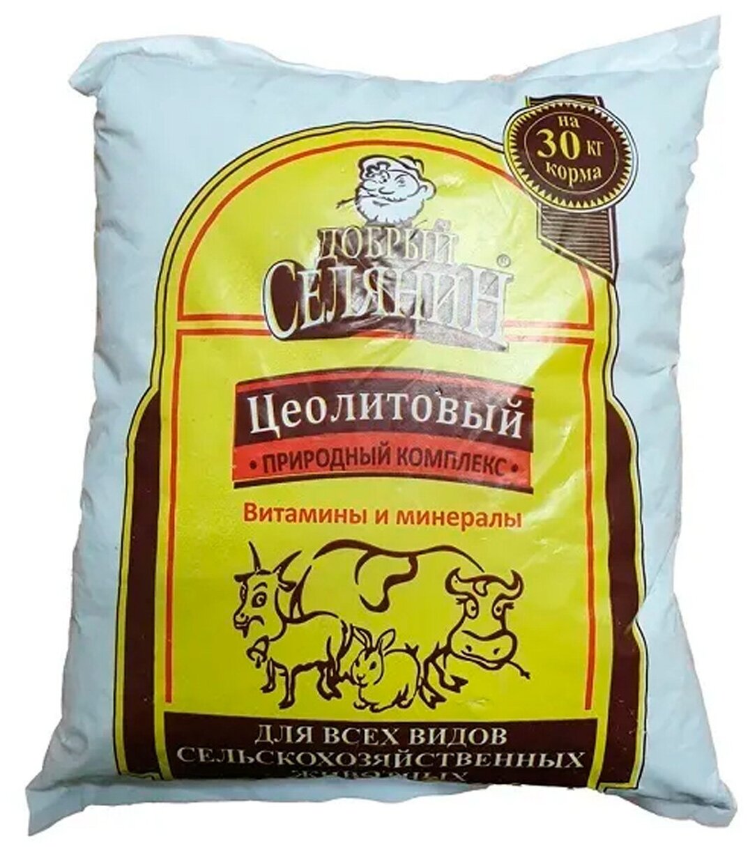 Цеолитовый природный комплекс для всех с/х животных Добрый Селянин (1,3 кг)