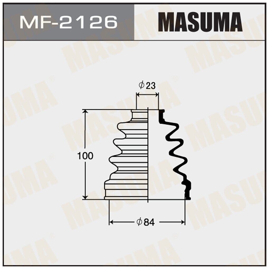 Пыльник ШРУС 84 x 100 x 23 Masuma Nissan Teana (J31) 03-08 внутренний