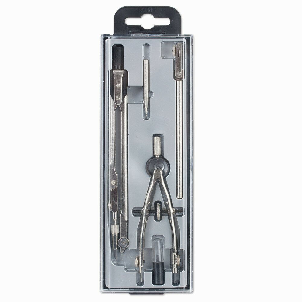 Готовальня 5 предметов, пластиковый пенал, НЧ5-70-50, 1 шт