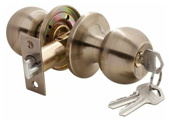 Дверная ручка кноб Rucetti (Ручетти) HK-01 L AB, античная бронза