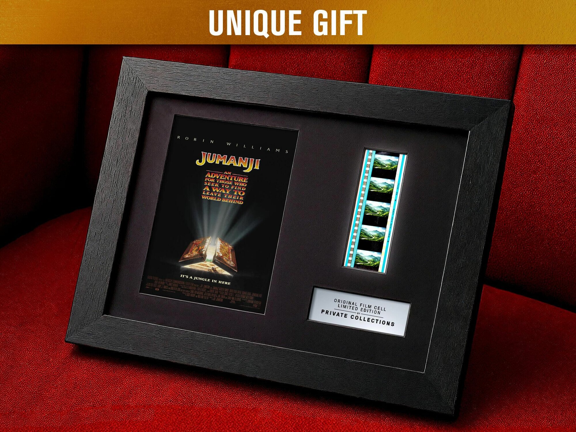 Джуманджи / Jumanji коллекционный кадр 35 мм из фильма 1995 года в рамке finaltakestore
