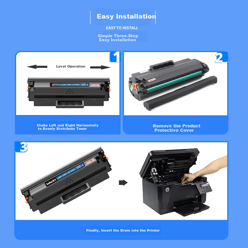 Beifang совместимая черная тонер-картридж для принтера HP LaserJet 108w 110A W1110A с чипом 3500 страниц Цвет：С чипом