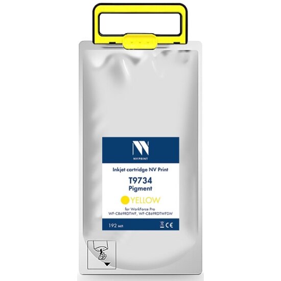 Струйный картридж NV Print T9734 (NV-C13T973400) Yellow для Epson WorkForce Pro WF-C869RDTWF (RIPS), WF-C869RDTWFSW (22 000 стр)