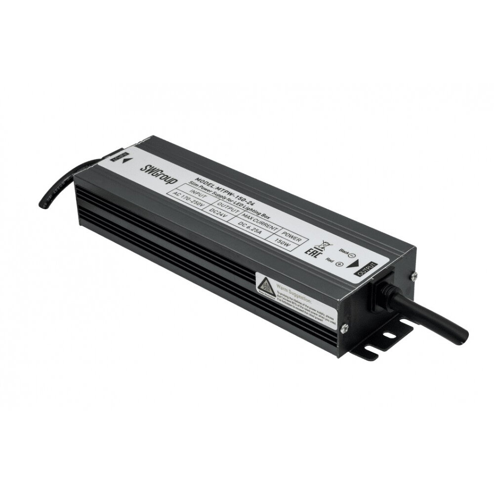 Влагозащитный блок питания SWG MINI Al TPW, 150W 24V, MTPW-150-24 00-00001276