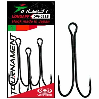 Крючок двойной Intech (Vanfook) Tournament Longaff DFV-23SB #4 (4 шт)