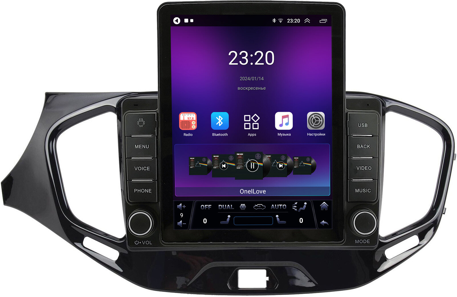 Штатная магнитола Lada Vesta SW Cross, Vesta 2015-2022 (авто с оригинальной камерой) Canbox GTR095-9109-1 Android 10 (QLed, 4/64, DSP, CarPlay)