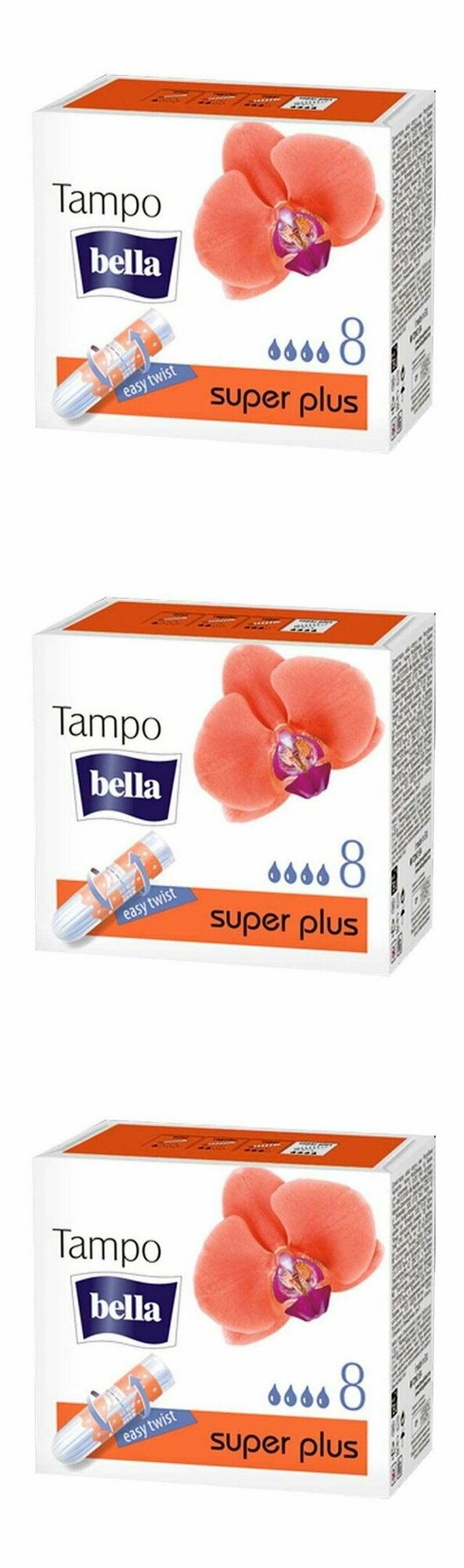 BELLA Тампоны Премиум, Comfort Супер Плюс, 8 шт, 3 уп.