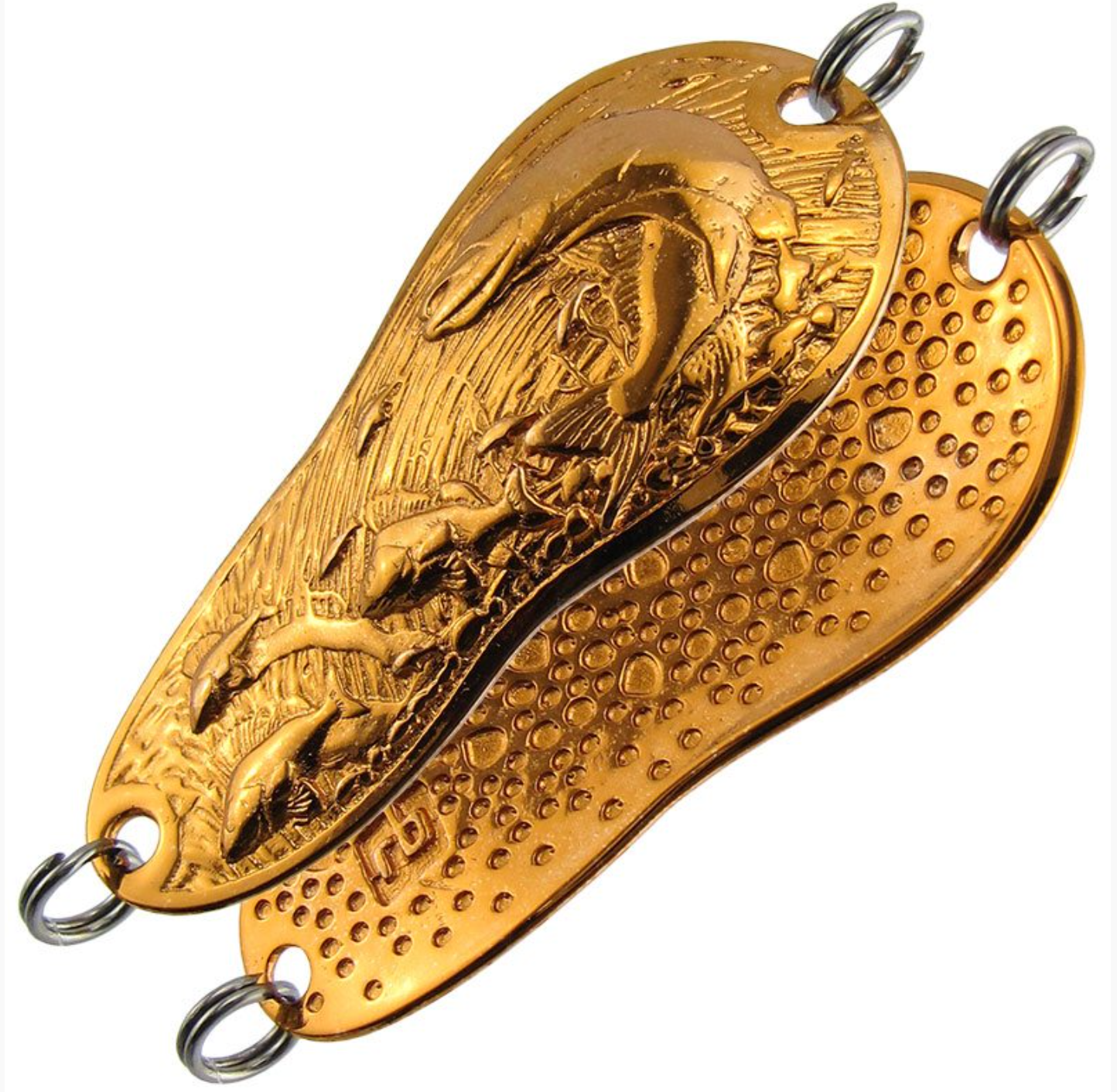 Блесна из латуни RB (Русская Блесна) Премиум 22г -03, меднение, 72mm