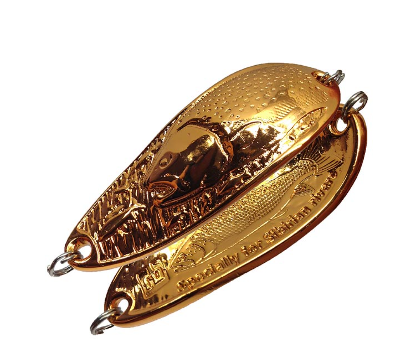 Блесна из латуни RB (Русская Блесна) Лорд 40г -03, меднение, 70mm