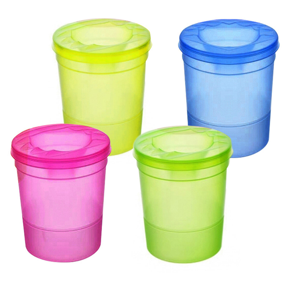 Стакан-непроливайка 1 отделение 500мл цвет неон в ассортименте