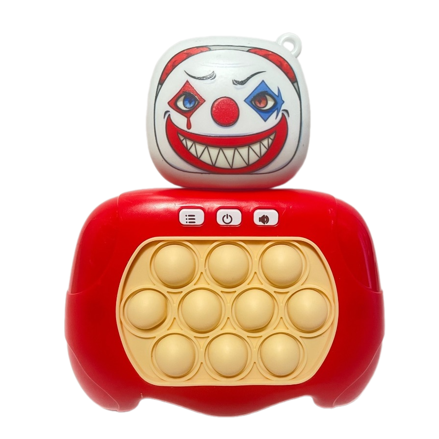 Антистресс игрушка "Хэллоуин-Клоун" поп ит приставка / Игрушка антистресс для рук: Электронный поп ит Pop-It