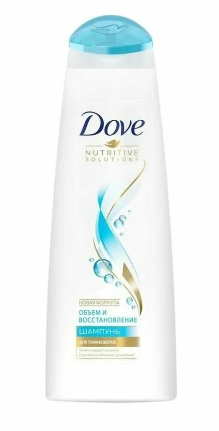 DOVE Шампунь Nutritive Solutions объем и восстановление, 380 мл