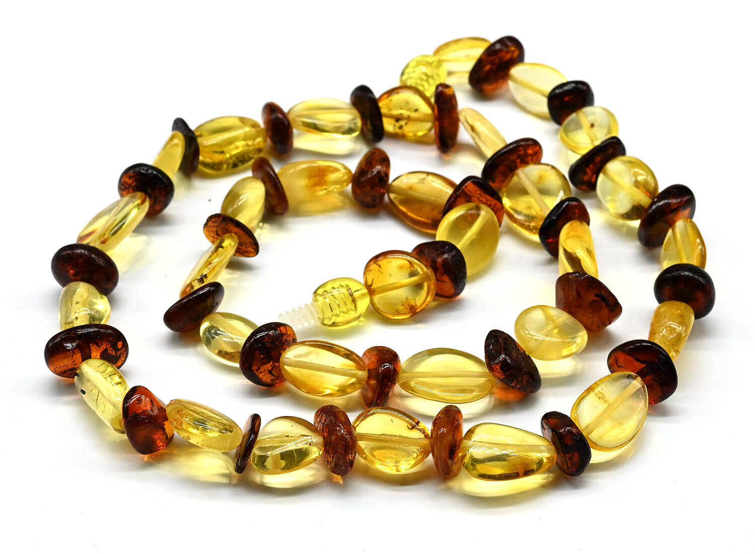 Бусы, янтарь