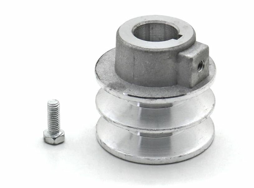 Шкив d20 мм ведущий 2-х ручейковый (Крот)