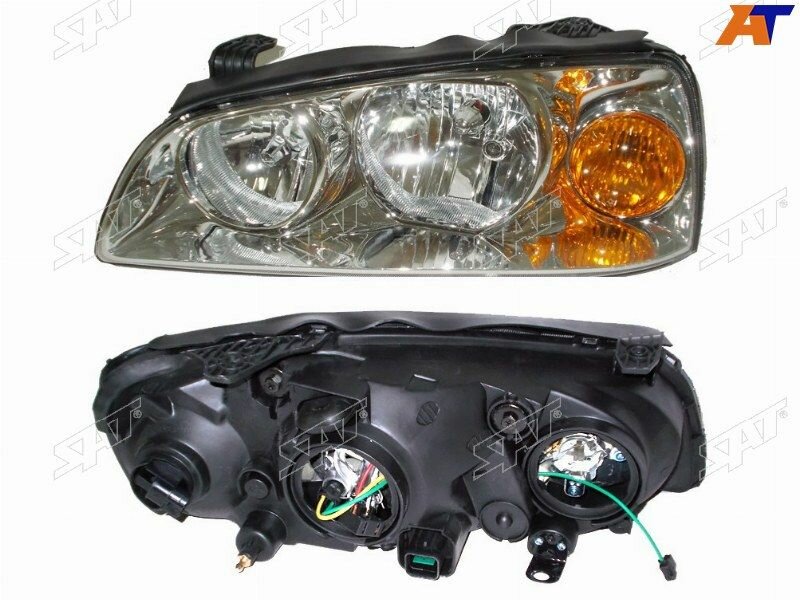 . SAT Фара для HYUNDAI ELANTRA 03-06 левая хром