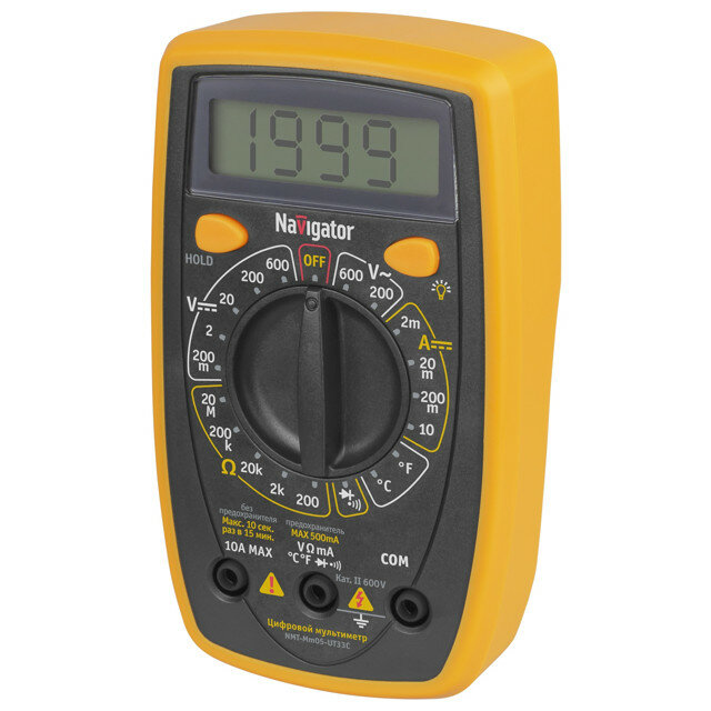 Мультиметр NAVIGATOR 93 580 NMT-Mm05-UT33C цифровой